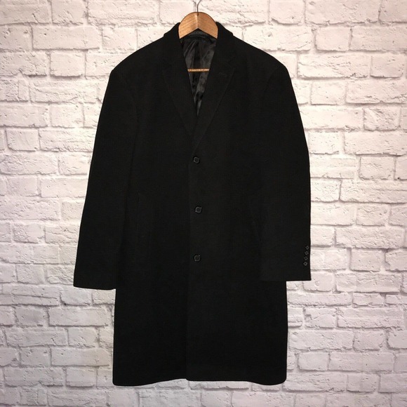 Chaps | Jackets & Coats | Chaps Coat Mens Size 4 R Long Wool Blend ...